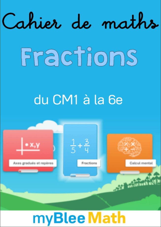Cahier de maths - Fractions - Complet -CE2-6e par myBlee Math ...