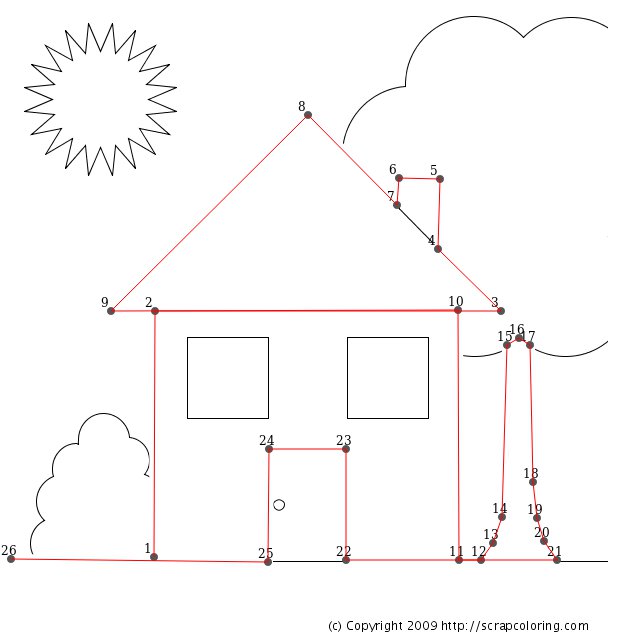 Maison à relier par points-a-relier.fr - jenseigne.fr