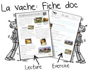 Fiche doc : la vache par Bout de gomme - jenseigne.fr