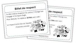 Les billets de comportement par Dans ma classe, il y a… - jenseigne.fr