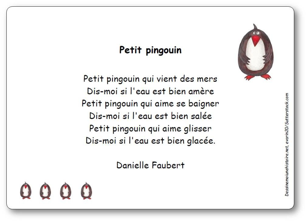Comptine « Petit pingouin » de Danielle Faubert par Dessine-moi une ...