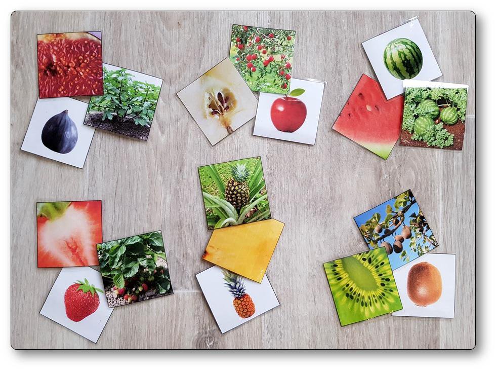 Jeu de mémory des fruits et légumes par Dessine-moi une histoire ...