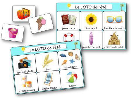 Le loto de l’été et des vacances par Dessine-moi une histoire ...