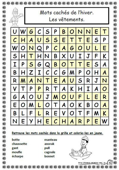 Mots cachés par Dix mois - jenseigne.fr