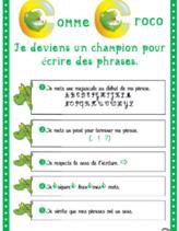 Ecrire des phrases par Dix mois - jenseigne.fr