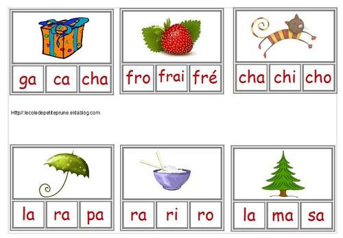 J'aime ... Pincer la bonne syllabe de l'école de petite Prune. par Dix ...