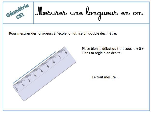 Mesurer des longueurs en cm. par Edumoov - jenseigne.fr