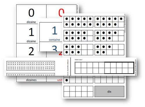Numération - Cartes à points - Outils à imprimer par Les docs d'Estelle ...