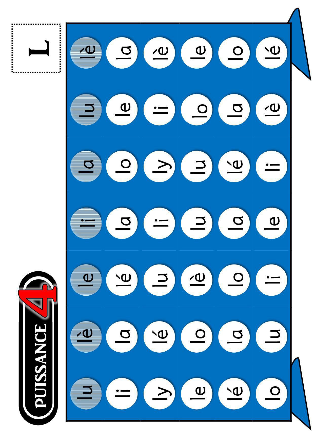 Puissance 4 des syllabes par Fiches de prep - jenseigne.fr