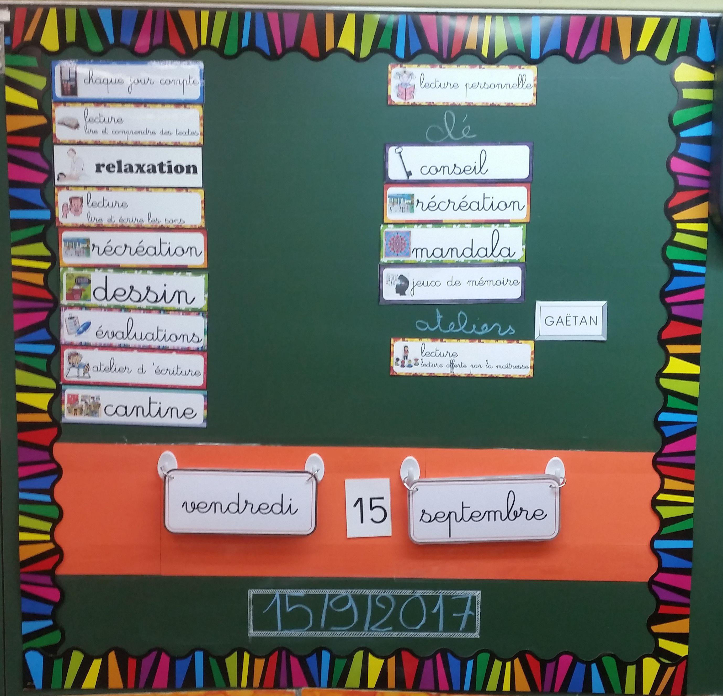 rituel de la date : nouveaux affichages par Fiches de prep - jenseigne.fr