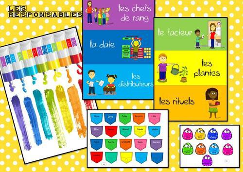 L'arc en ciel des responsables par La classe de Corinne - jenseigne.fr