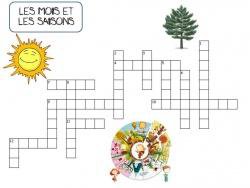 Mots croises saisons et mois par La classe de Corinne - jenseigne.fr