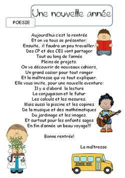 Poesie de rentree par La classe de Corinne - jenseigne.fr