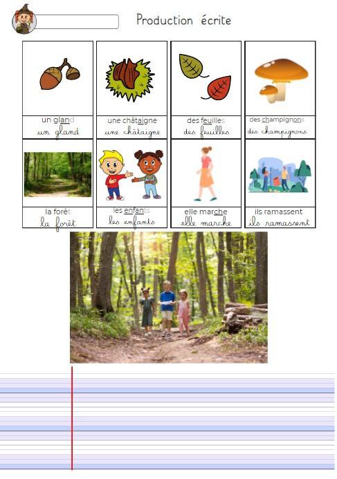 Production d’écrit d’automne par La classe de Define - jenseigne.fr