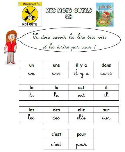 Les mots outils par La classe de Define - jenseigne.fr