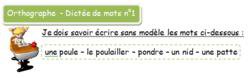 Dictée de mots n°1 par La classe de Define - jenseigne.fr