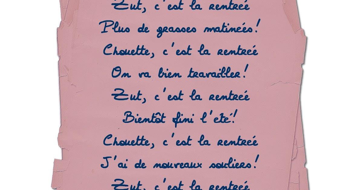 Chouette, c'est la rentrée! par La Classe de Laurène - jenseigne.fr