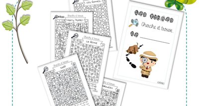 Fiches cherche et trouve par La Classe de Laurène - jenseigne.fr