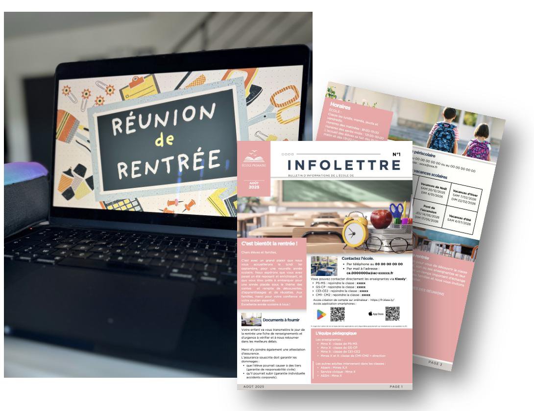 Réunion de rentrée avec les familles 2025-2026 et infolettre de rentrée ...