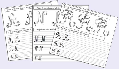 Apprendre à écrire les lettres majuscules par Le stylo de Vero ...