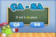 Homophones ça et sa par logicieleducatif.fr - jenseigne.fr