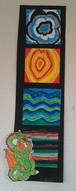 Arts visuels: Le dragon contre les 4 éléments par Chez Maliluno ...