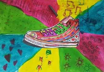Arts plastiques: Mets tes baskets! par Chez Maliluno - jenseigne.fr