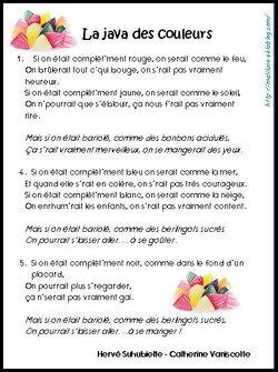 Les chansons autour des couleurs par Chez Maliluno - jenseigne.fr