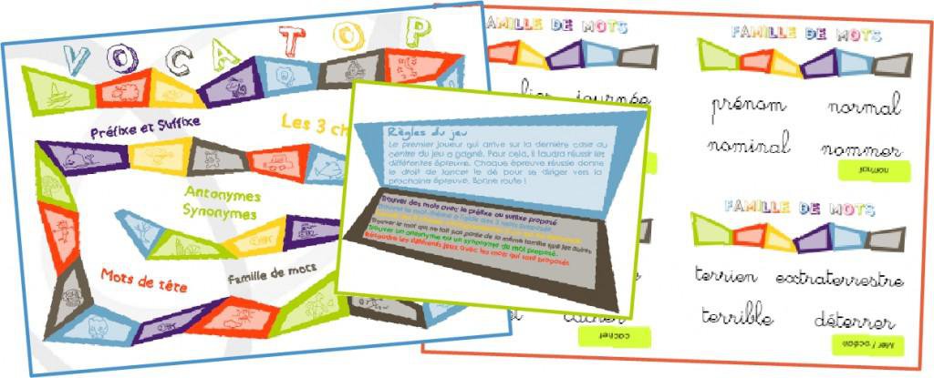 [Jeu pour la classe] Vocatop, jeu de vocabulaire cycle 3 par Mon école ...