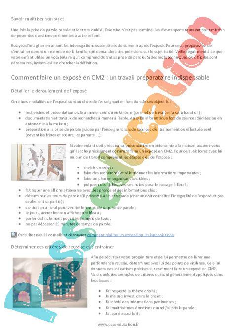 Comment faire un exposé en CM2 ? Nos conseils par Pass-education.fr ...