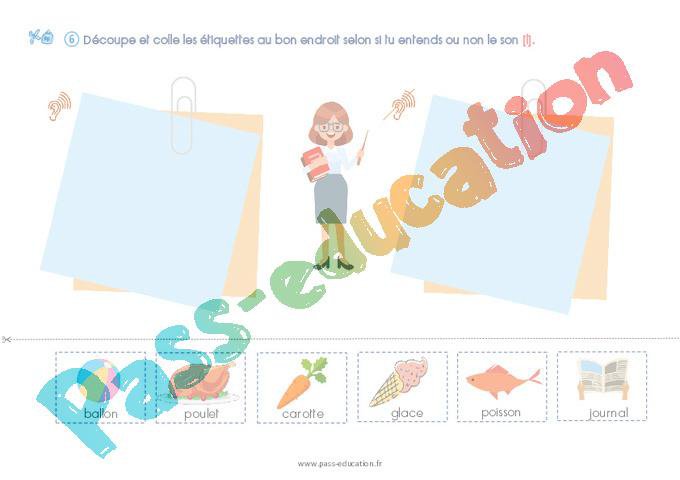 Le son [l] – GS – Phonologie – Exercices par Pass-education.fr ...