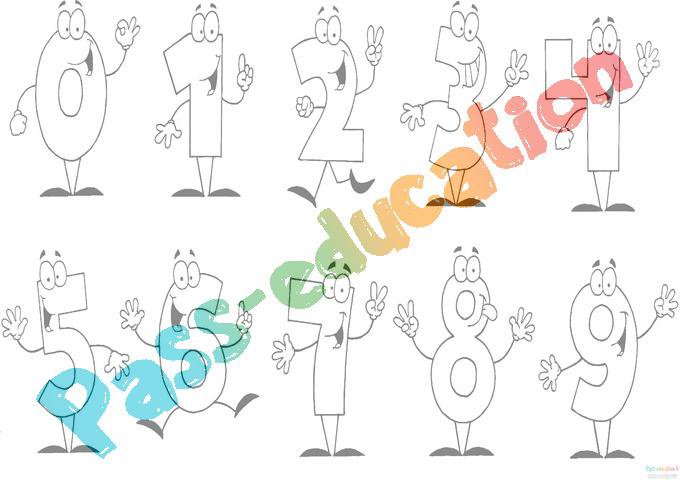 Coloriage gratuit des chiffres : téléchargez et imprimez pour un ...