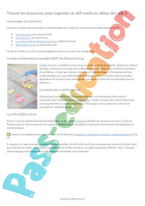Défi maths CP : par quoi commencer ? par Pass-education.fr - jenseigne.fr