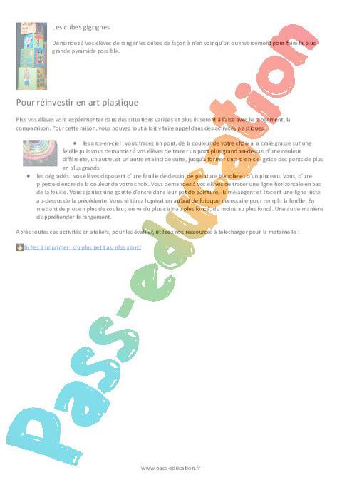 Ranger du plus petit au plus grand MS par Pass-education.fr - jenseigne.fr