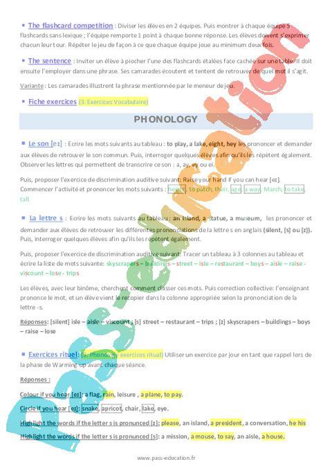 Let’s travel – 6ème – 5ème – Anglais – Séquence complète – PDF à imprimer par Pass-education.fr ...