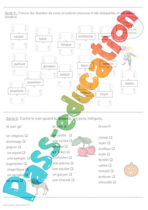 Je repère les sons dans les mots Ce2 – CE2 – Gamme de lecture – PDF à ...