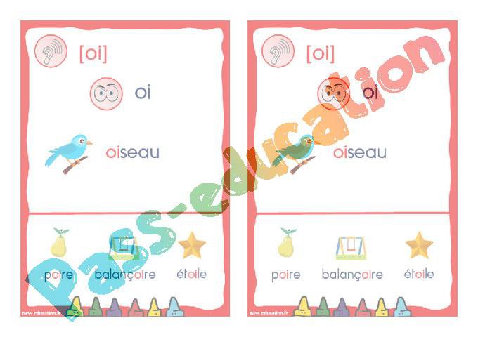 Le son [oi] – Etude du code / les sons – CP – CE1 – Cycle 2 – PDF à ...