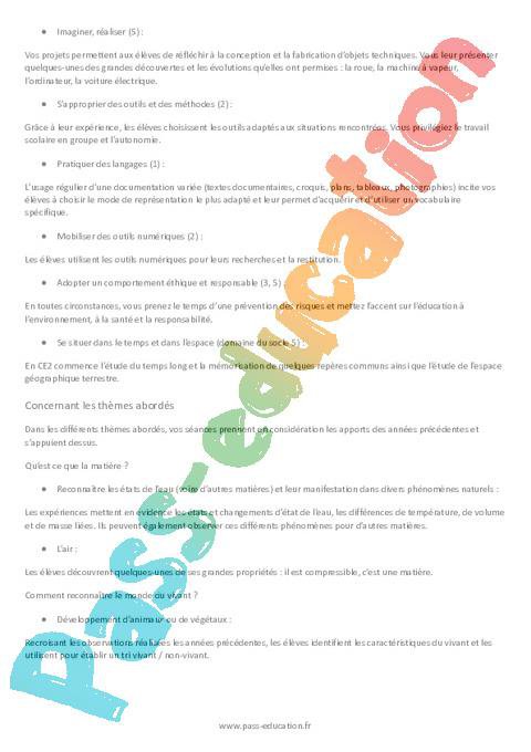 Programmation questionner le monde CE2 : ressources et conseils par ...