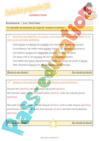 Comment identifier les fonctions de l’adjectif : attribut et épithète ...