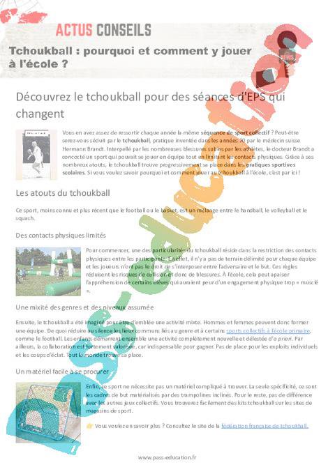 Tchoukball : pourquoi et comment y jouer à l’école ? par Pass-education ...