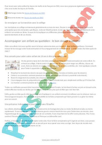 Comment aider mon enfant en CM2 ? par Pass-education.fr - jenseigne.fr