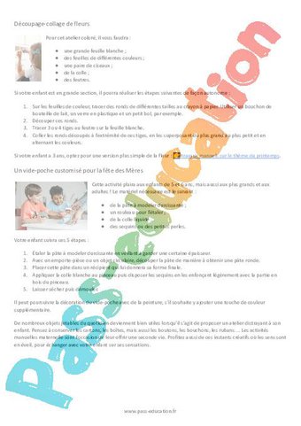 5 activités manuelles maternelle à réaliser à la maison par Pass ...