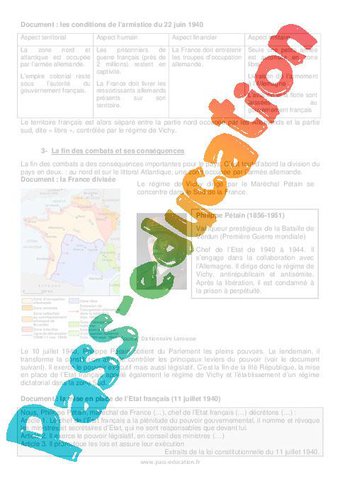 La France dans la Seconde Guerre mondiale – 3ème – Séquence complète ...
