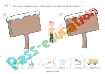 Le son [s] – GS – Phonologie – Exercices – PDF à imprimer par Pass ...