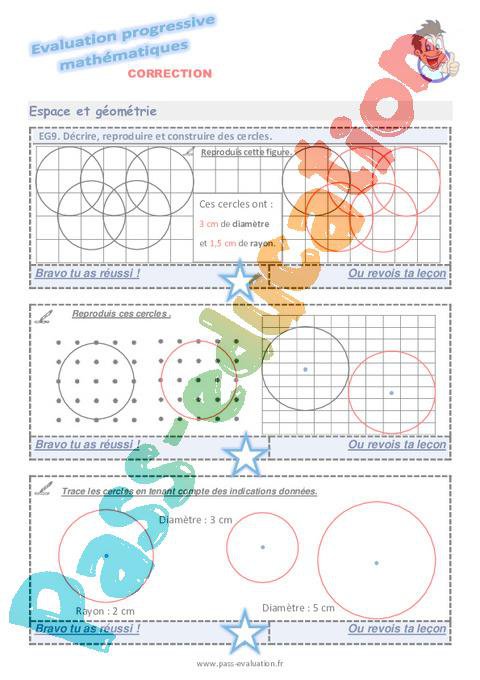 Décrire, reproduire et construire des cercles au Ce2 – Evaluation ...