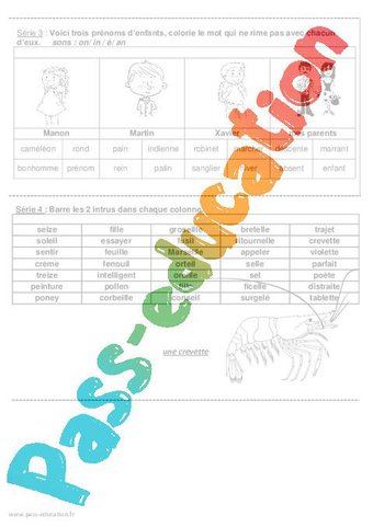 Je repère les sons dans les mots Ce2 – CE2 – Gamme de lecture – PDF à ...