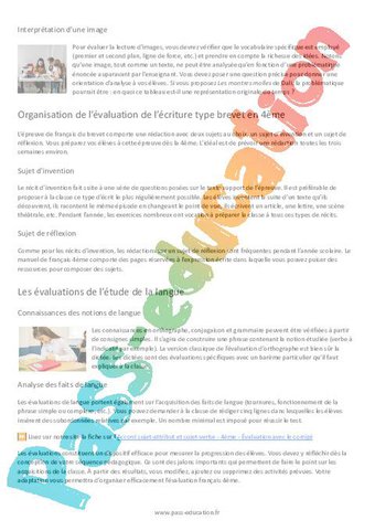 Organiser efficacement l’évaluation français 4ème par Pass-education.fr ...