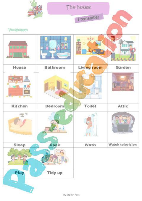 The house – Leçon d’anglais CE2 – CM1 – Séquence 11 – My English Pass ...