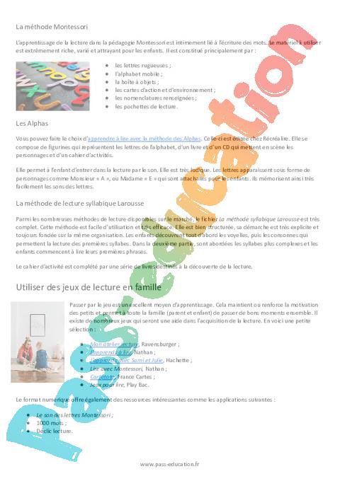 Comment apprendre à lire à la maison ? Idées d’activités par Pass ...