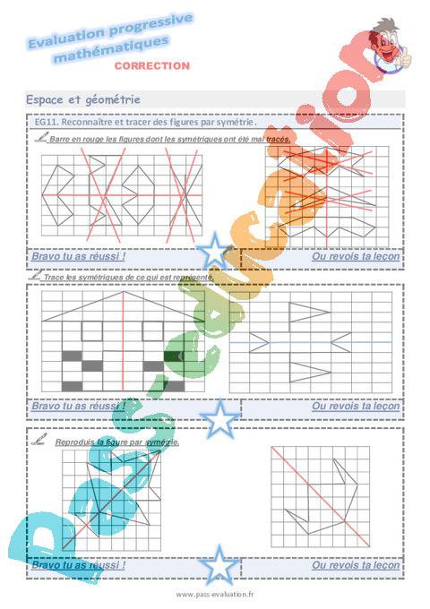 Reconnaître et tracer des figures par symétrie au Ce2 – Evaluation ...
